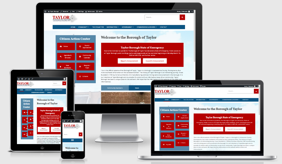 New Website for Taylor Borough – Taylor Borough